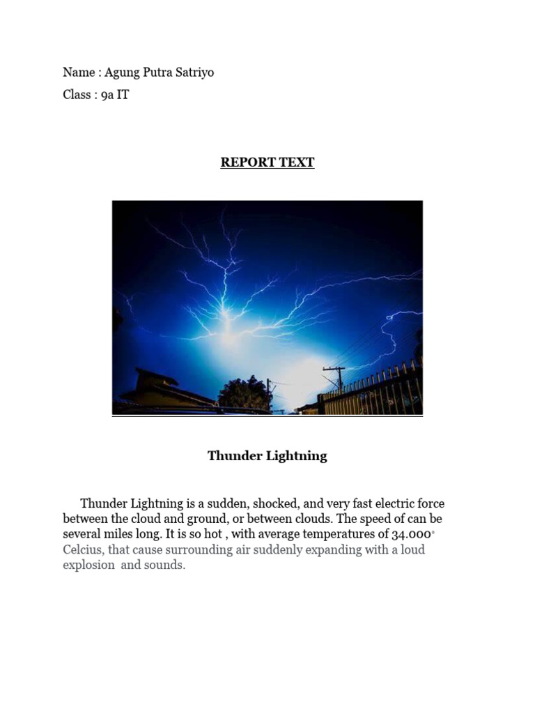 Understanding Thunder and Lightning Safety | PDF