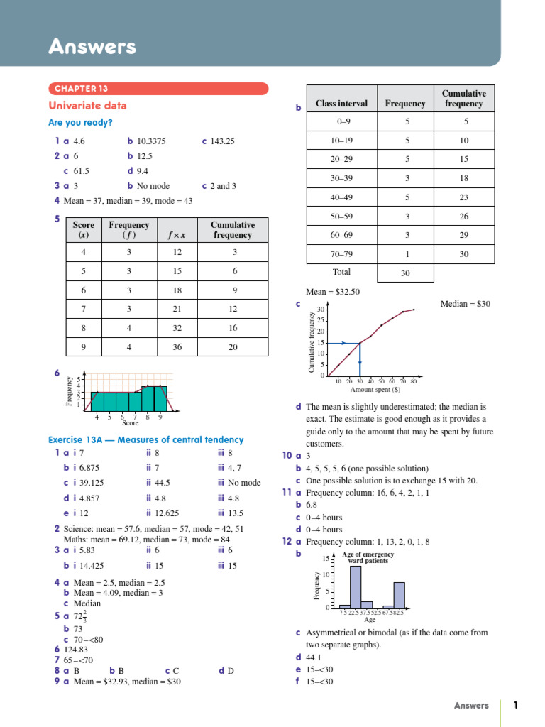 Chapter 13 Answers | PDF