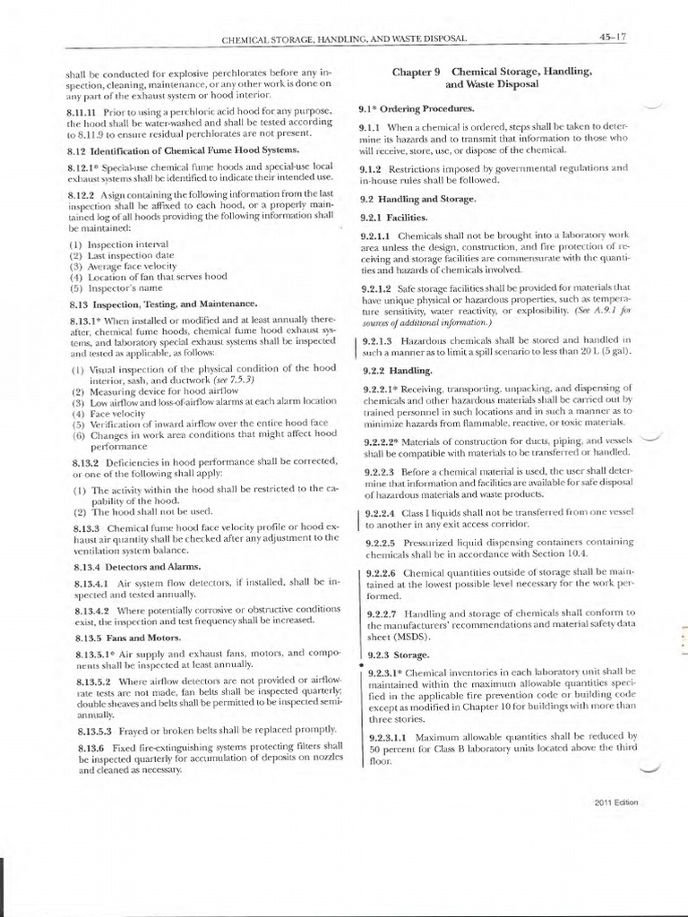 Fire Safety Nfpa_45 | PDF