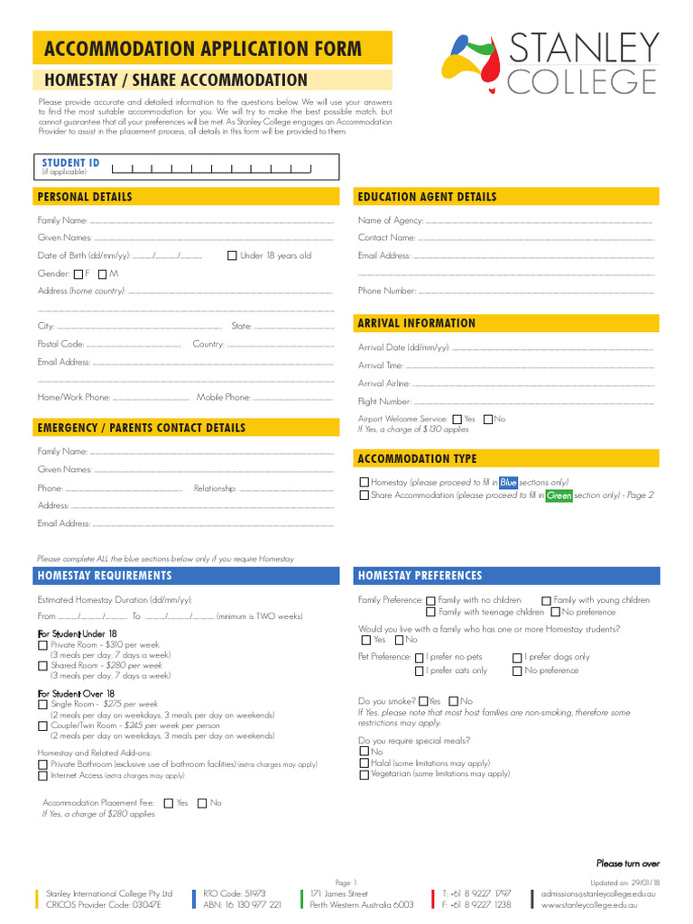 Stanley College Accommodation-Student-Application-Form_interactive ...