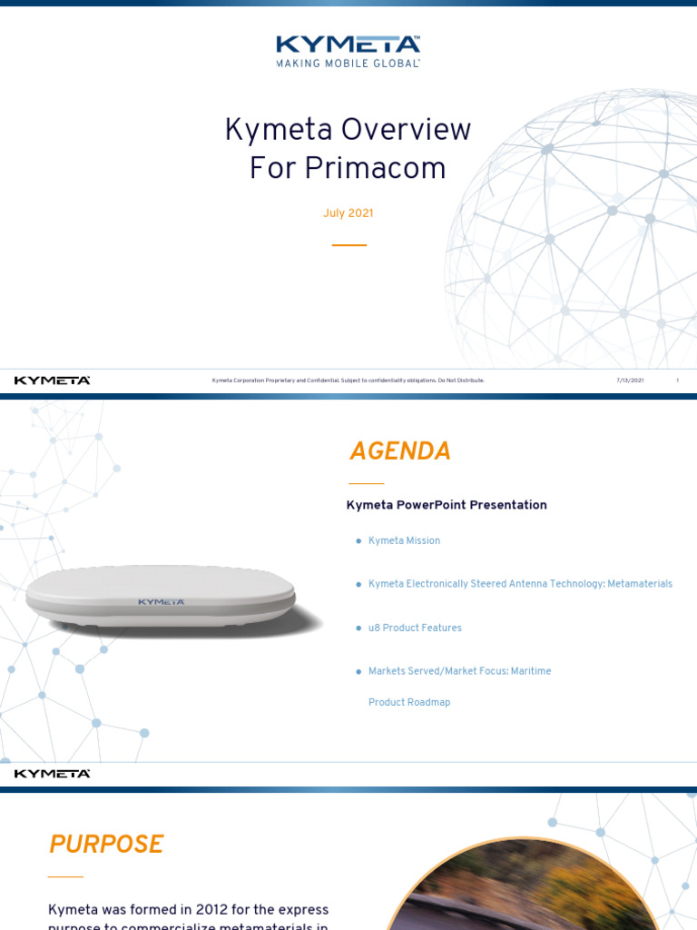 Kymeta Primacom Maritime | PDF