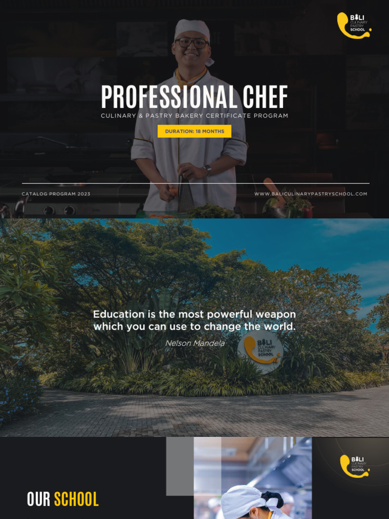 Professional Chef Program 2023 (Culinary & Pastry) | PDF | Entrepreneurship | Restaurants