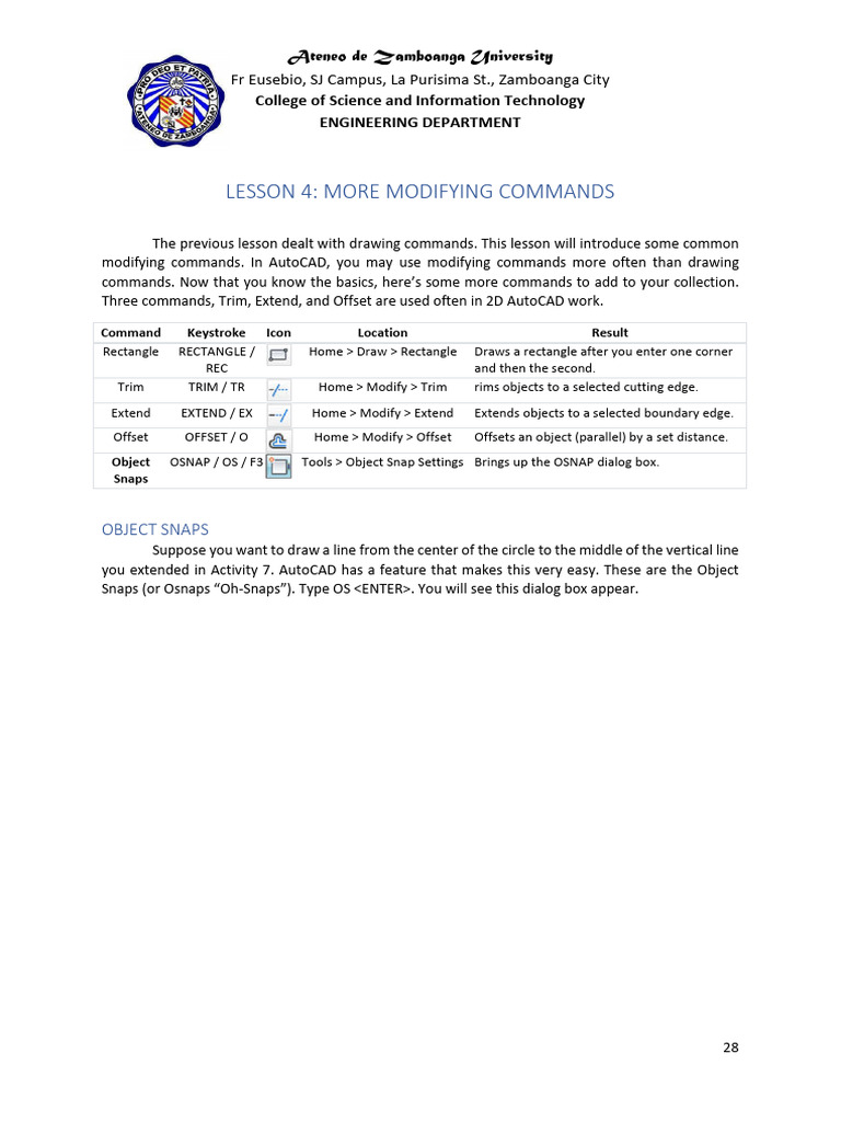 Lesson 4 Cad Pdf