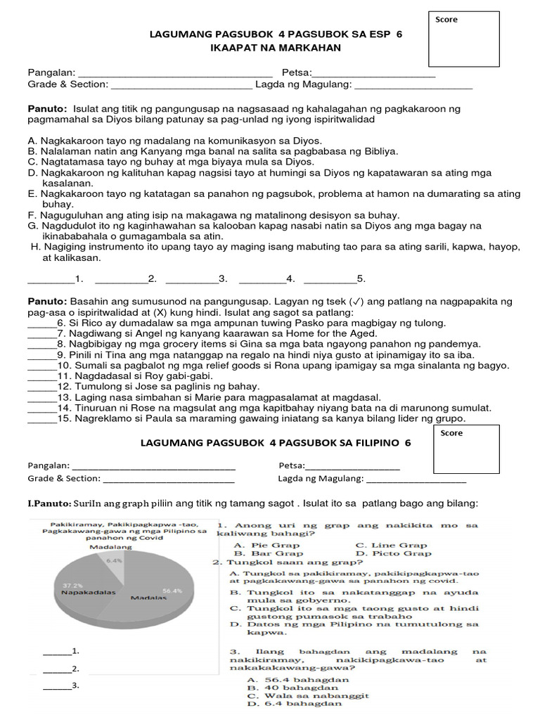 Q4 SUMMATIVE TEST No. 4 | PDF