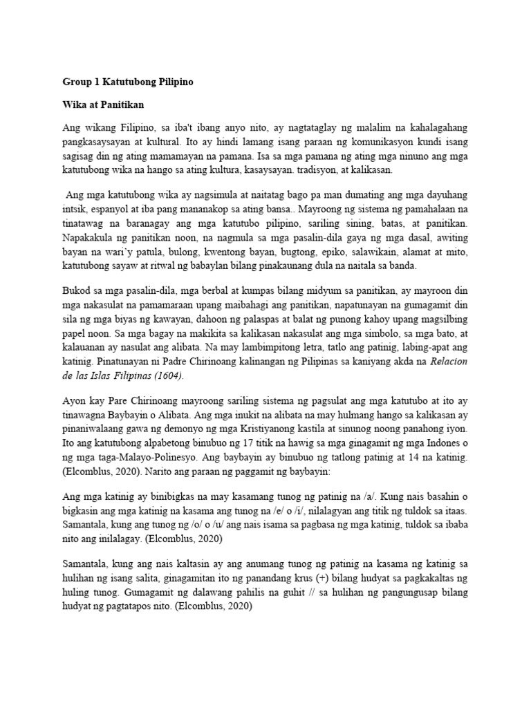 Pananaliksik - PANGKAT ISA | PDF