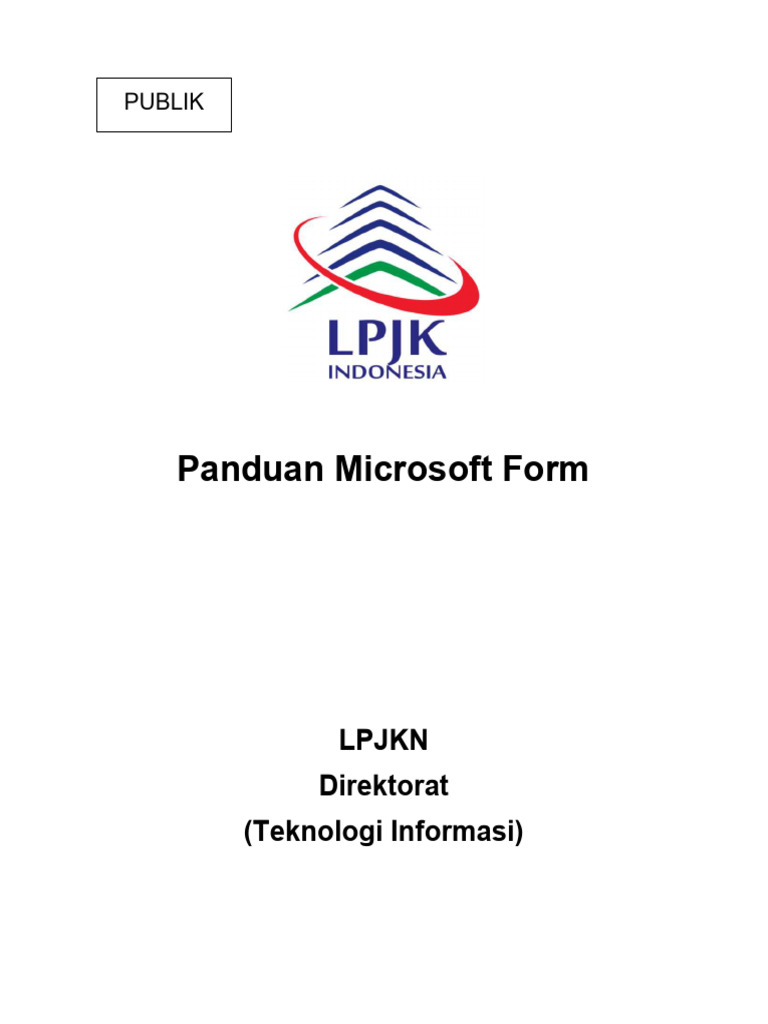 Panduan Microsoft Form-1.0 | PDF