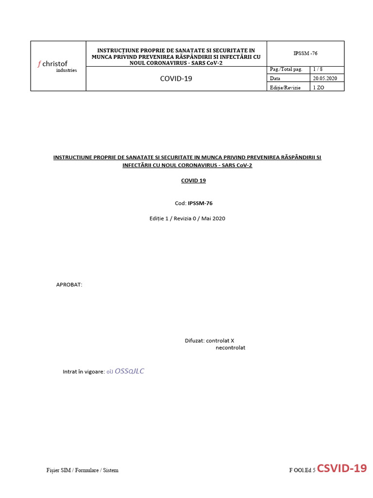 Ipssm-076 Covid 19 | PDF