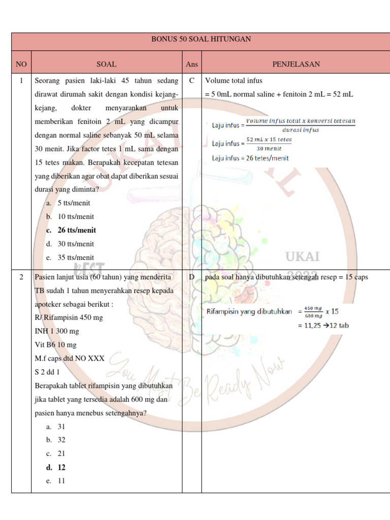 Ukai Real - Pembahasan 50 Soal Hitungan | PDF Ukai Real - Pembahasan 50 Soal Hitungan | PDF