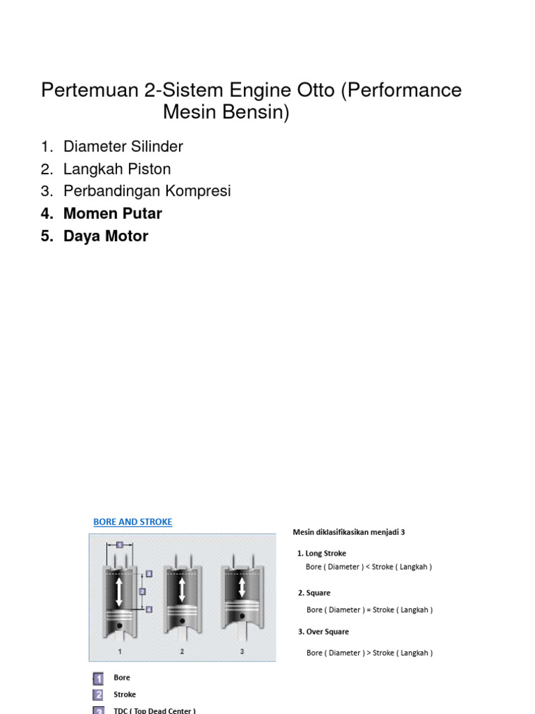 Pertemuan 2-Sistem Engine Otto (Perfomance Mesin Bensin | PDF