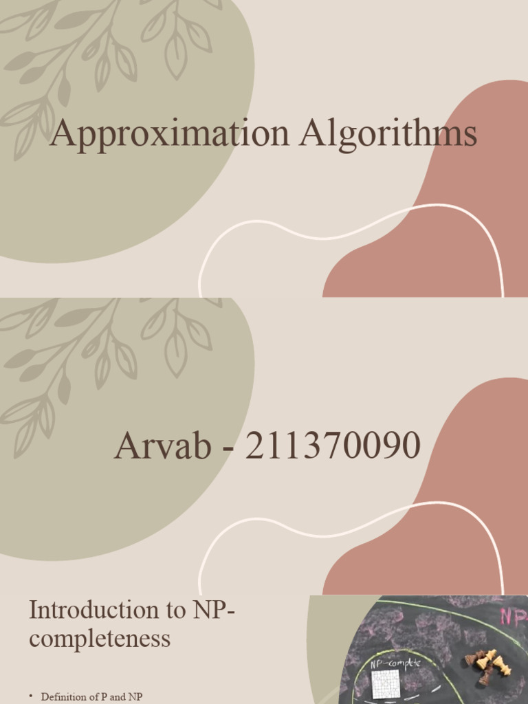 Approximation Algorithms | PDF