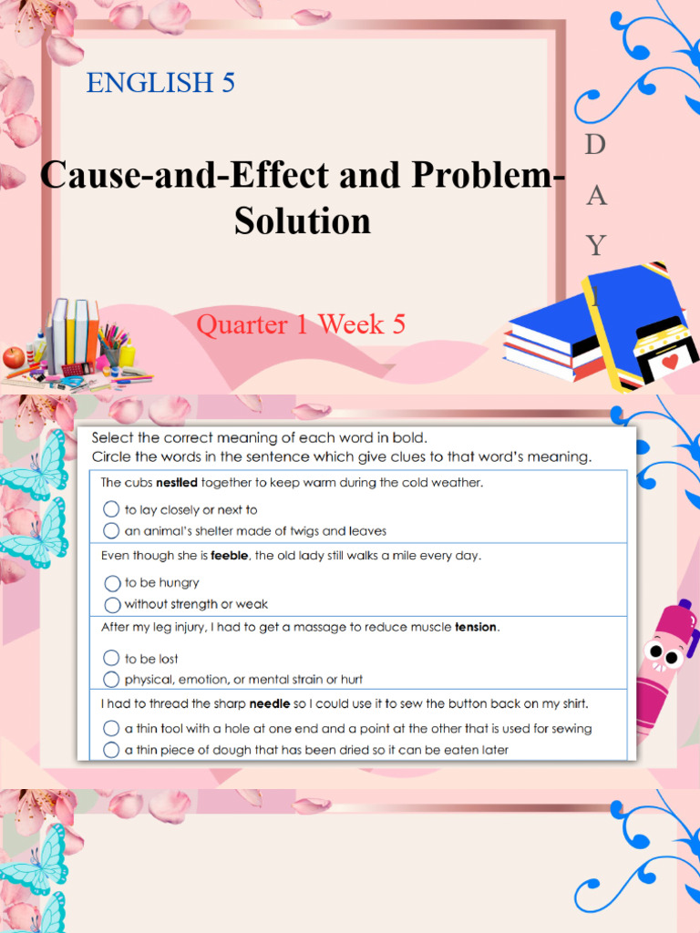 English V Q1 W5 | PDF