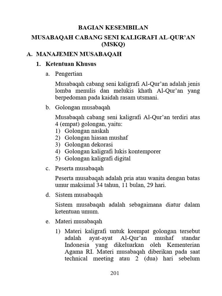 Buku-pedoman-mtq Tahun 2023 (Mkq) | PDF