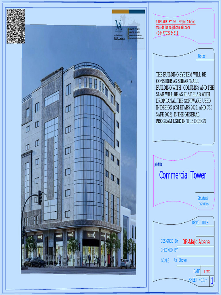 Dr-Majid Al Bana - Structural 7 Floor (Commercial Tower) | PDF