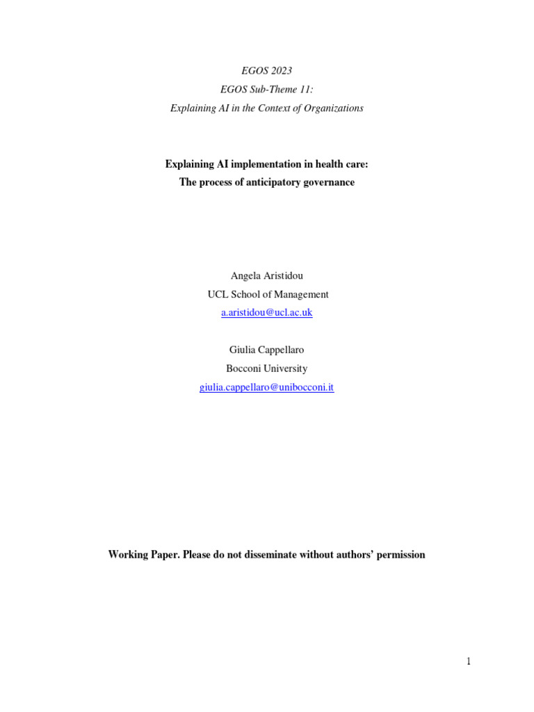 EGOS It Is Good For My Paper List of Papers | PDF