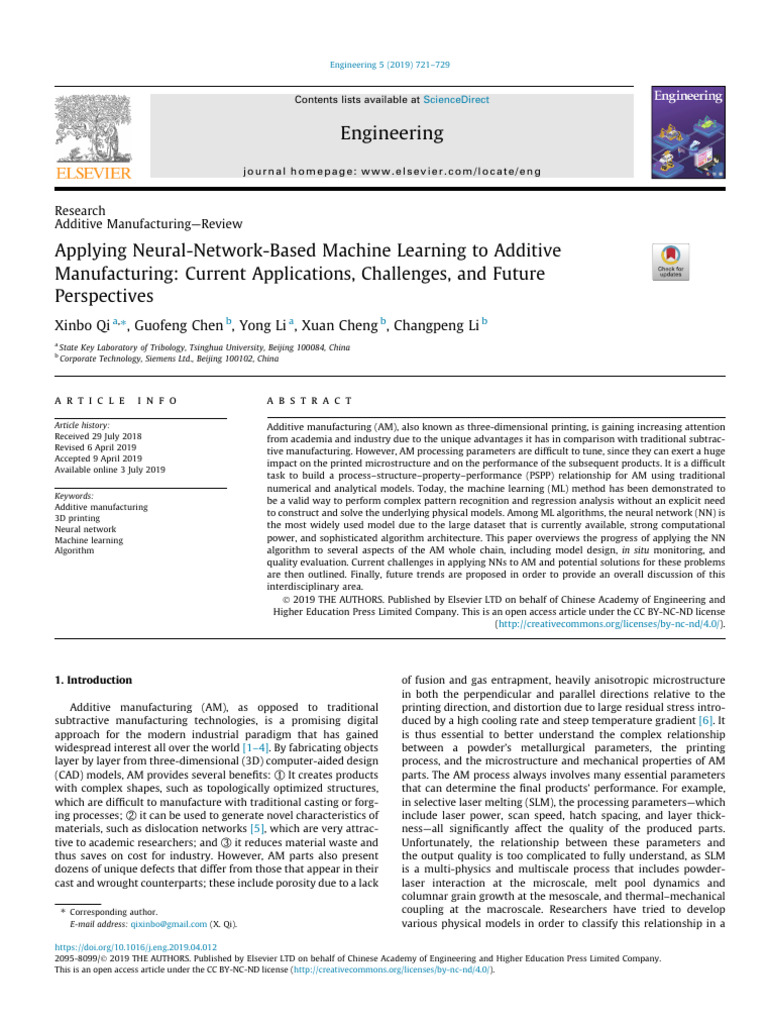 Engineering: Research Additive Manufacturing-Review | PDF | Machine ...