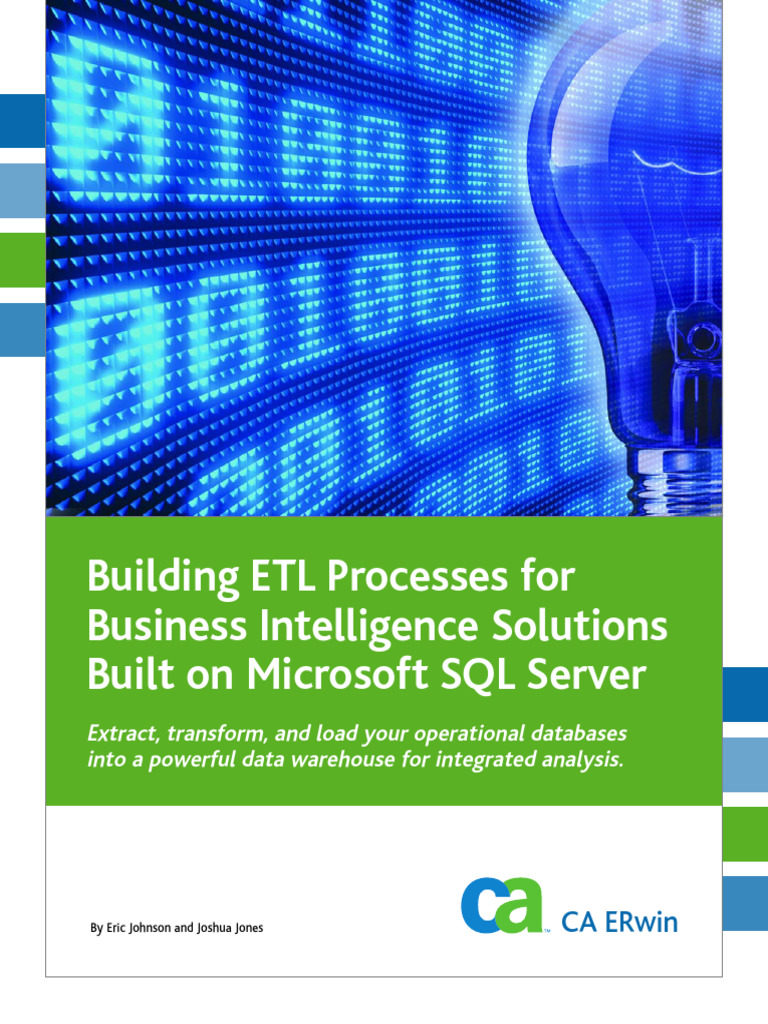 Ca Erwin Building Etl Processes SQL | PDF | Data Warehouse ...