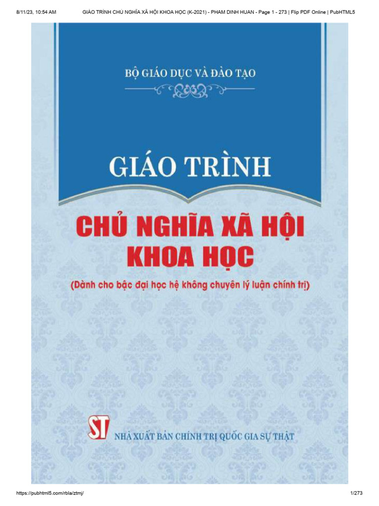 Giáo trình CNXH | PDF