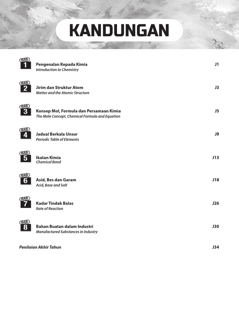 Module Superb Kimia Tg5 - Jawapan | PDF