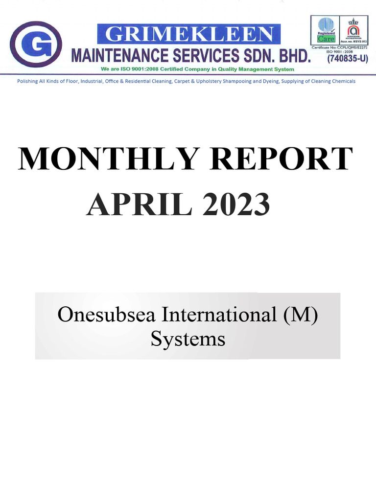 Report Cover Template | PDF