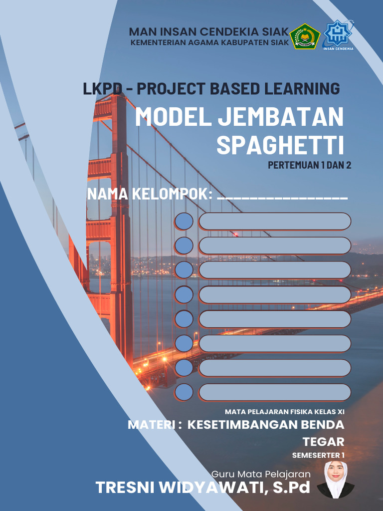 LKPD PJBL Proyek Jembantan Spaghetti | PDF