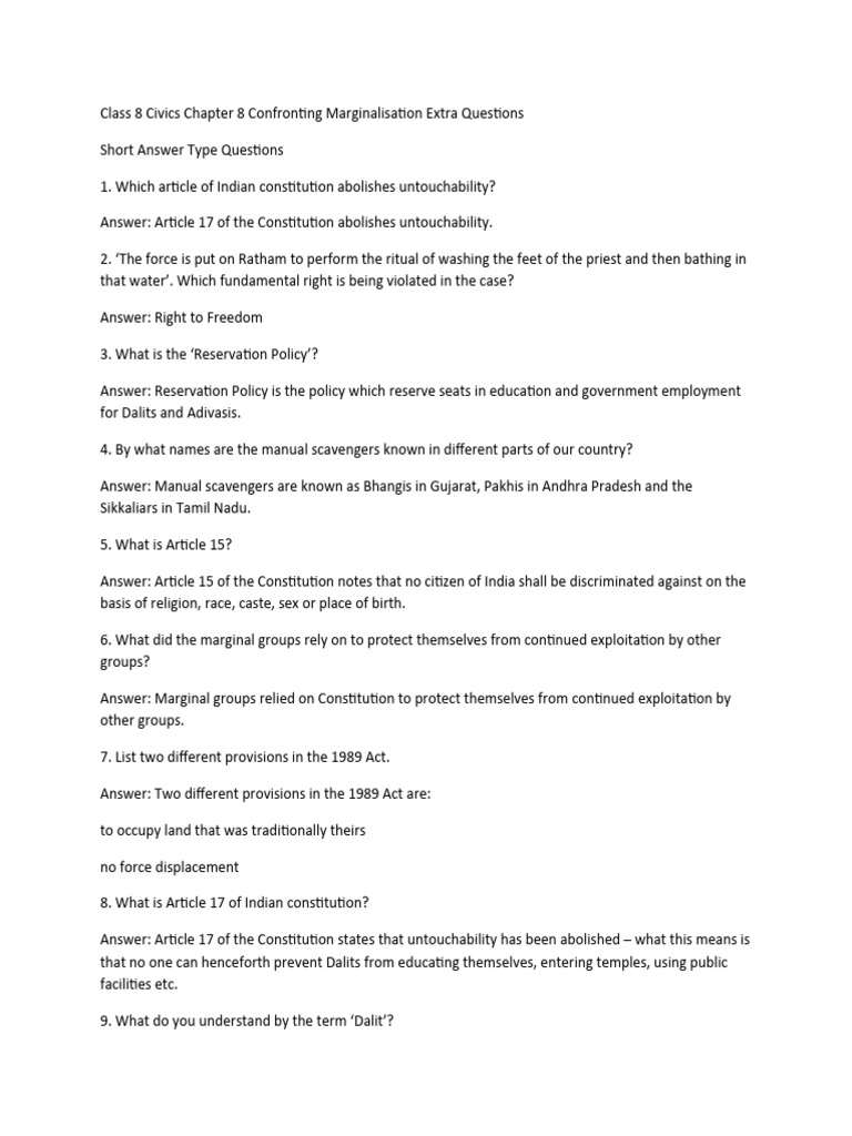 Class 8 Civics ch 8 | PDF