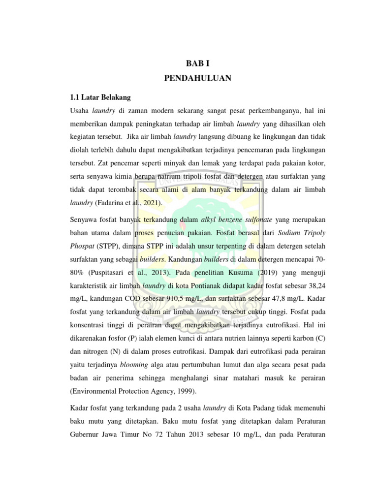 Bab 1 Pendahuluan | PDF