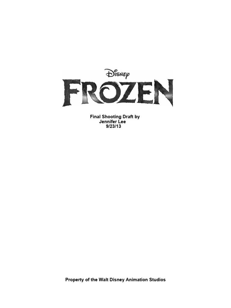 Frozen Screenplay | PDF