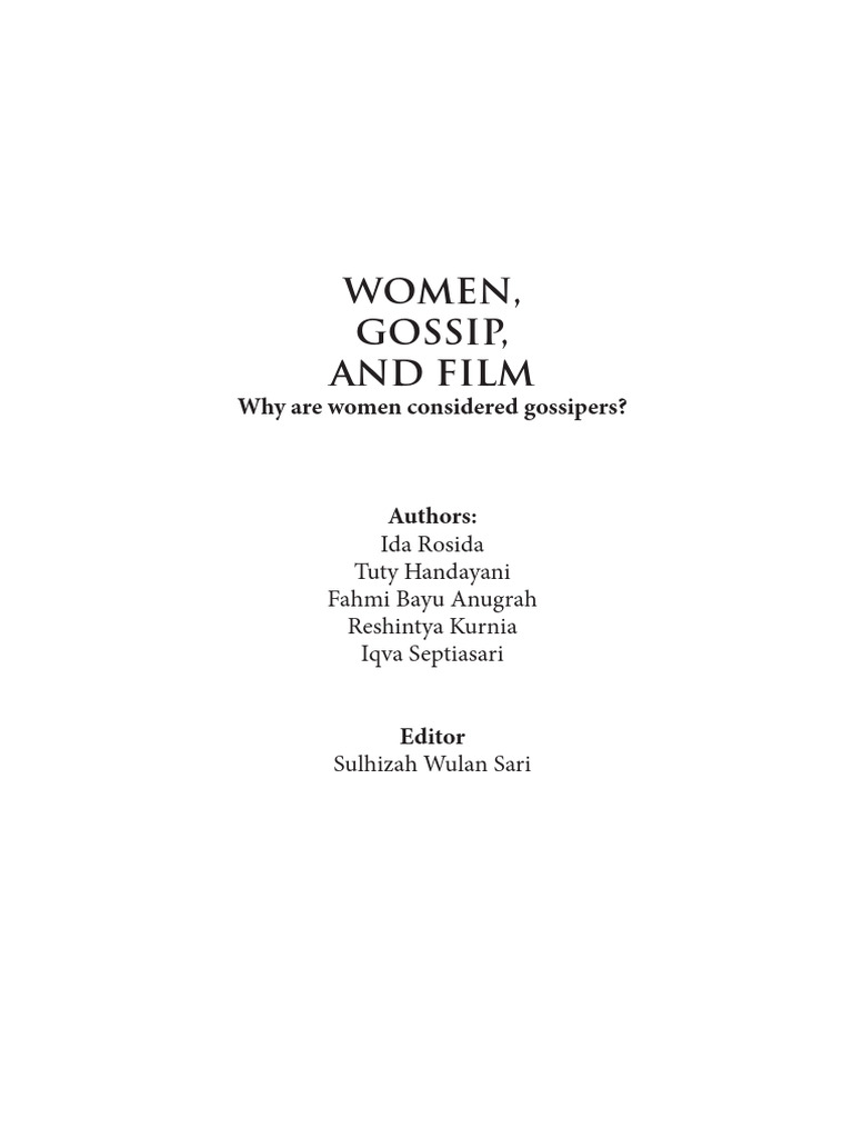 10-Buku-Women, Gossip, and Film-2023 | PDF