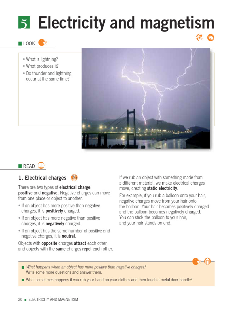 Unit 5 Student S Book | PDF | Electric Charge | Electric Current