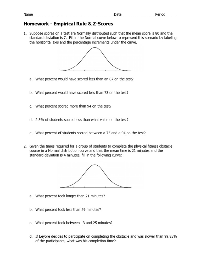 HW - Empirical Rule | PDF HW - Empirical Rule | PDF