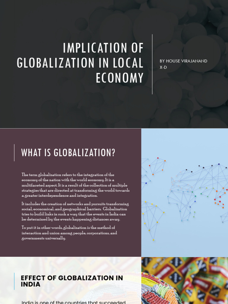 Implication of Globalization in Local Economy-1 | PDF