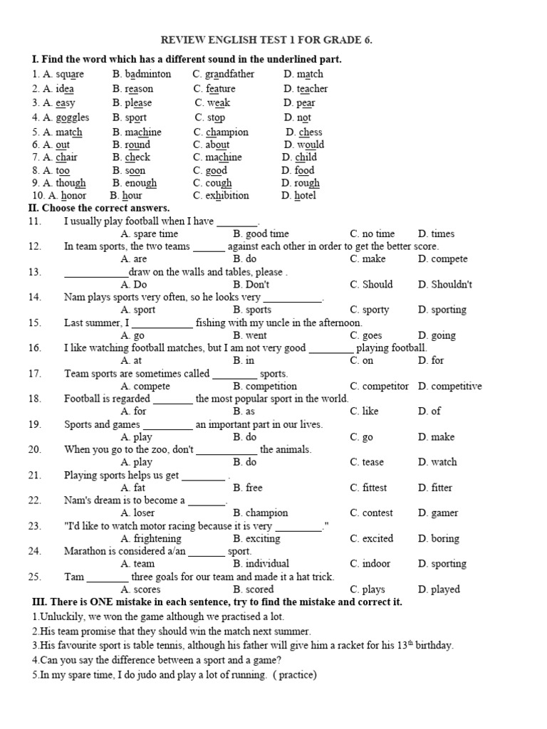 Review Practice Test 1 | PDF