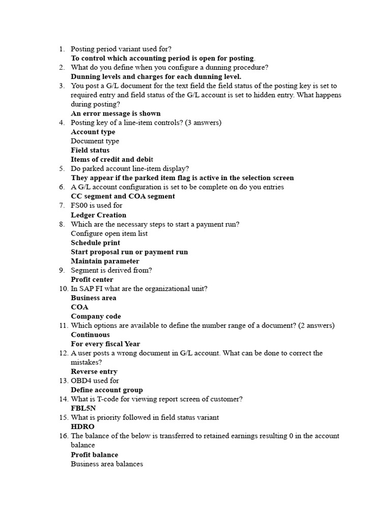Posting Period Variant in SAP FI | PDF | Balance Sheet | Debits And Credits