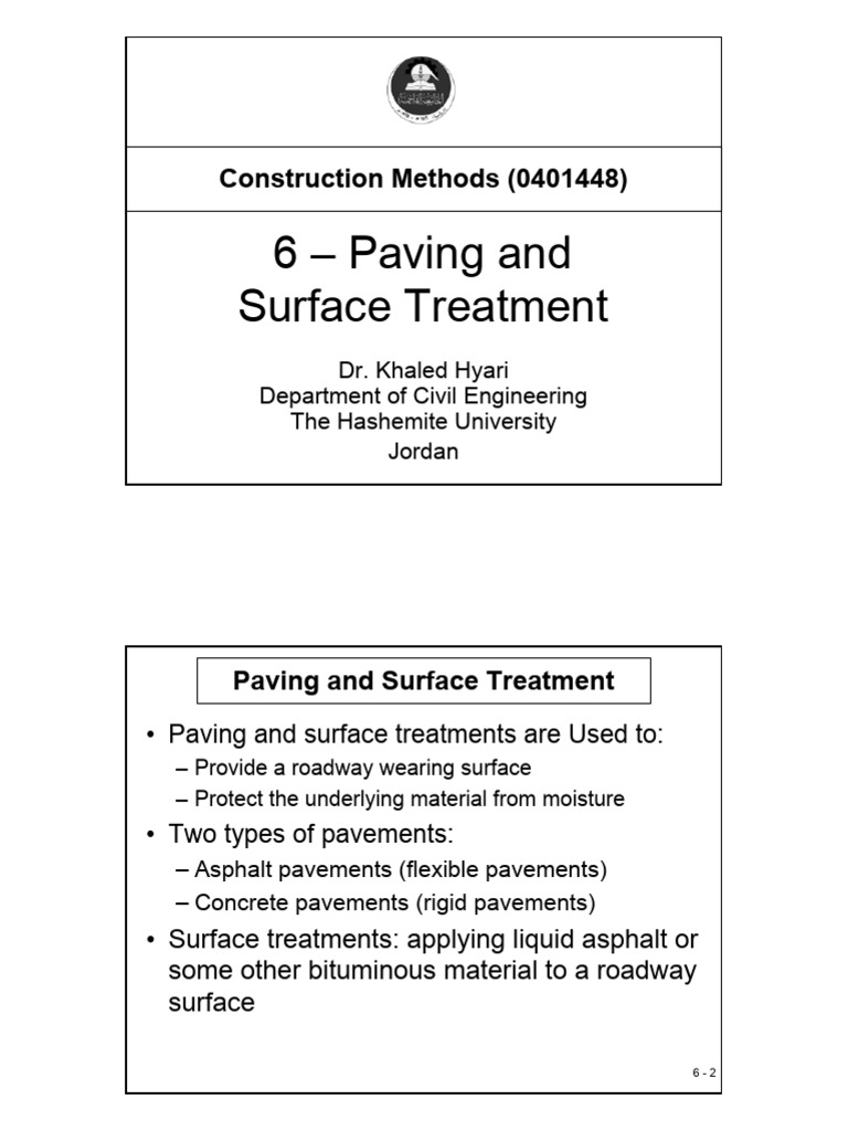 6 Paving And Surface Treatment Pdf Road Surface Materials