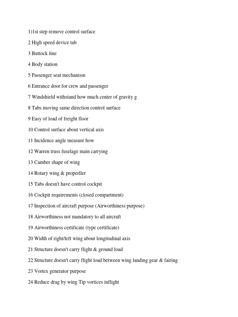 Airframe Exam Review Questions | PDF | Pump | Flight Control Surfaces