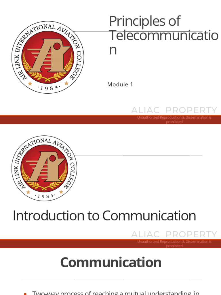 Module 1 Introduction To Communication Pdf