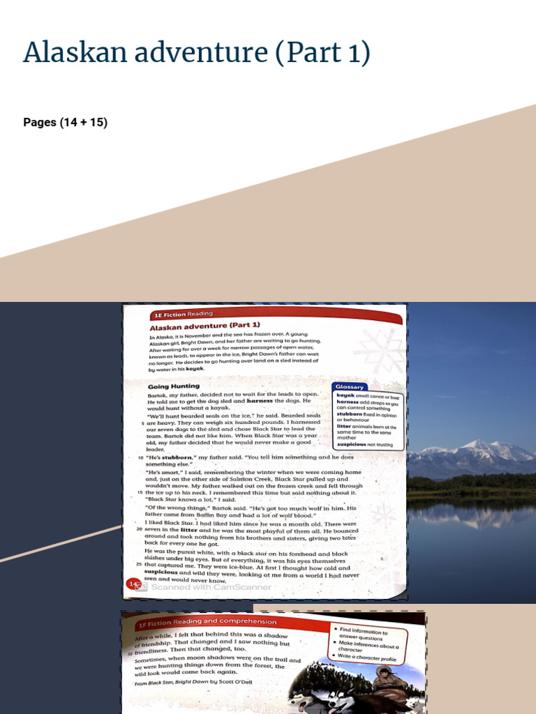 Alaskan Adventure: Part 1 Insights | PDF