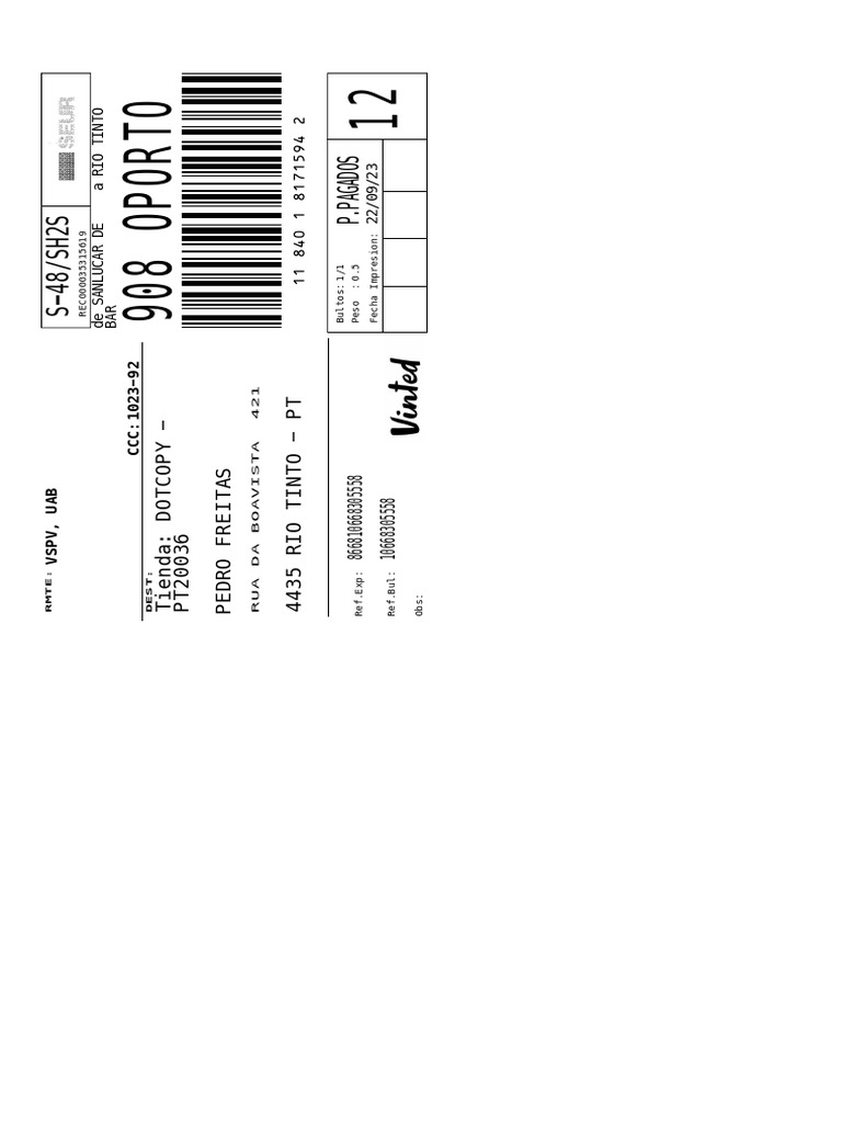 Etiqueta-Vinted-7066856558 | PDF
