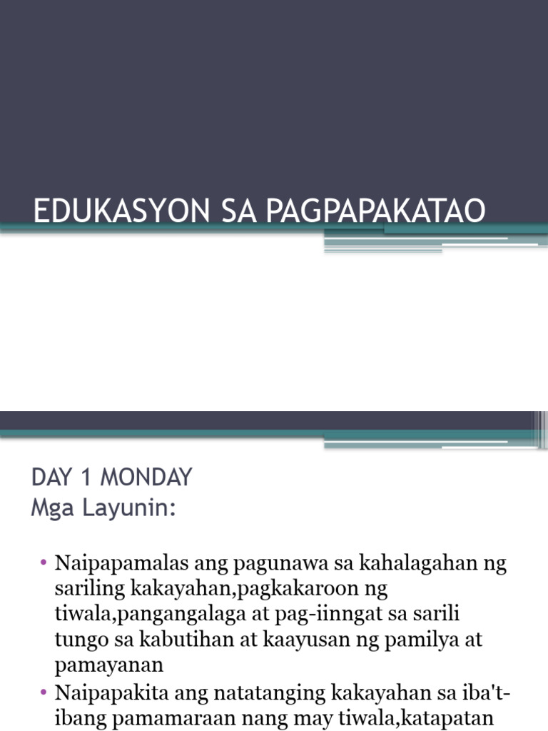 q1 w6 Edukasyon Sa Pagpapakatao | PDF