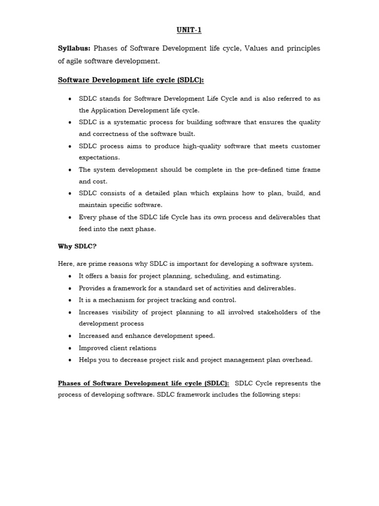 R20 IT 4-1 - DevOps - UNIT - 1 | PDF | Agile Software Development ...