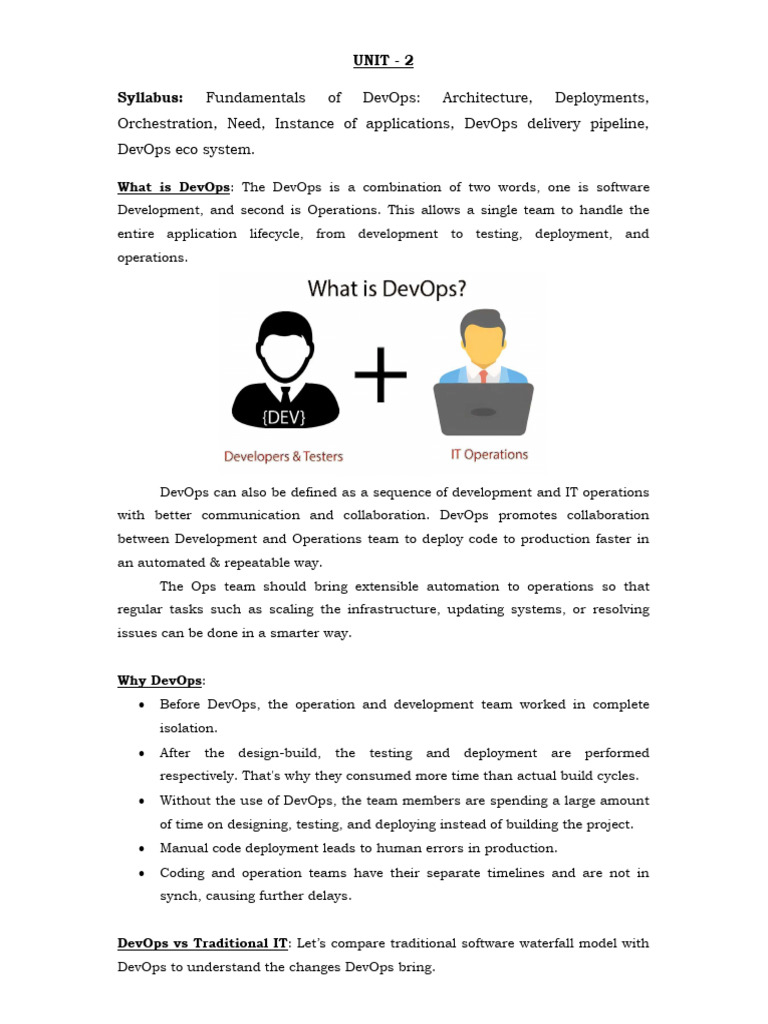 R20 IT 4-1 - DevOps - UNIT - 2 | PDF