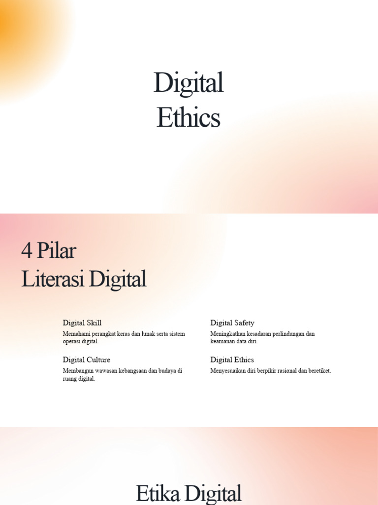 Panduan Etika dan Keamanan Digital | PDF