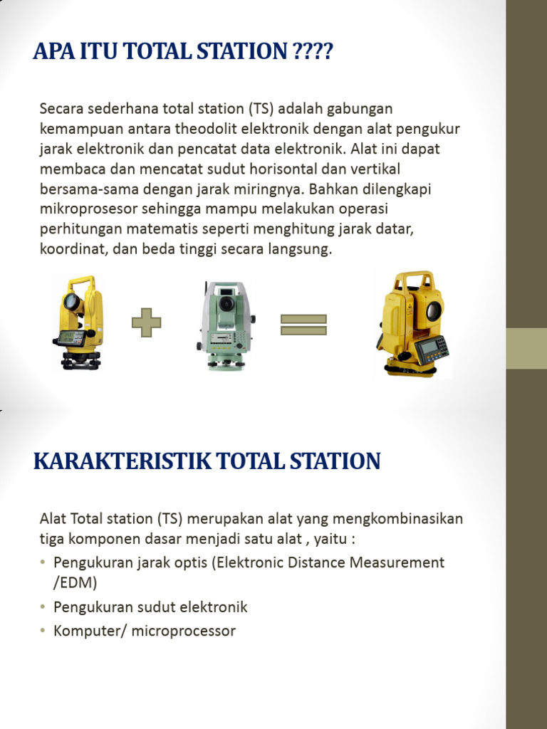 Pengenalan Alat Total Station | PDF