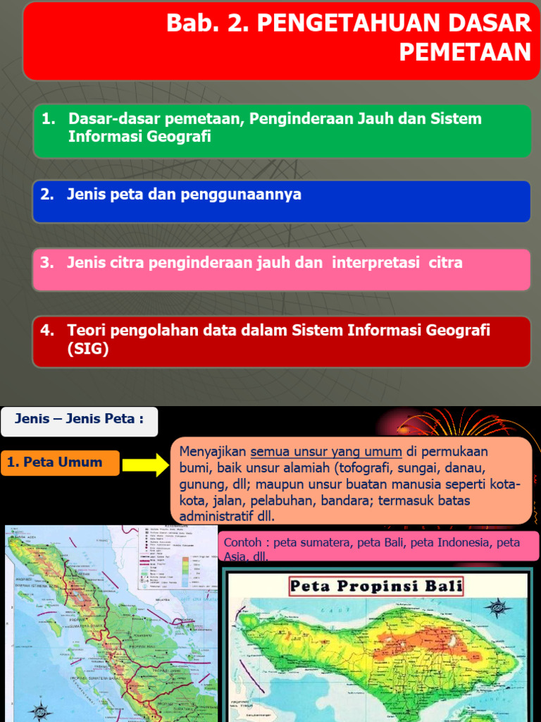 Jenis Peta Dan Penggunaannya - 2021 | PDF