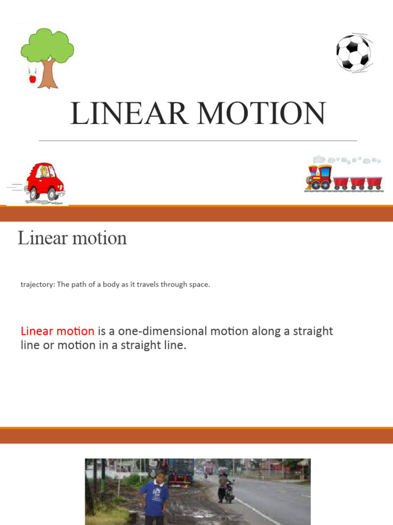 LINEAR MOTION Distance, Displacement, Speed, Velocity | PDF