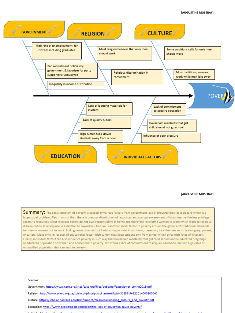 Augustine Moseeray W03 Application - Root Cause Analysis | PDF | Poverty | Poverty & Homelessness