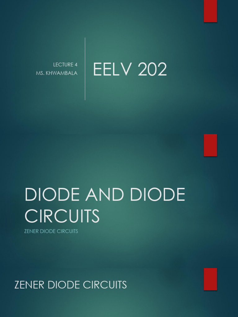 Lecture Four EEL | PDF