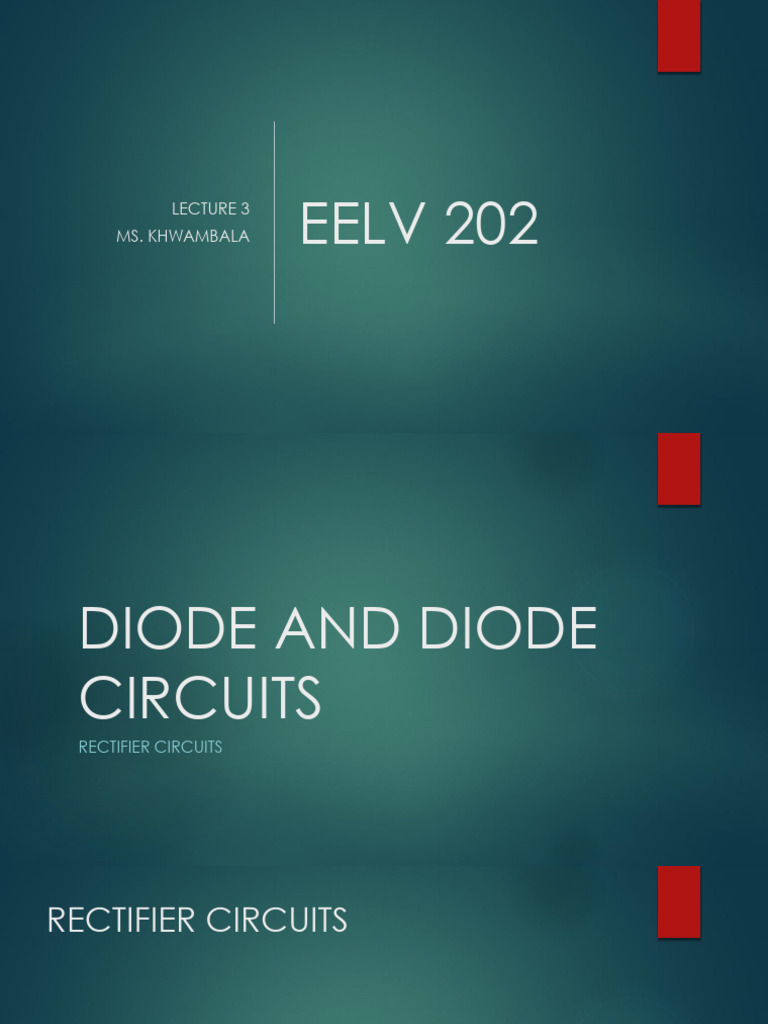 Lecture Three Eelv | PDF