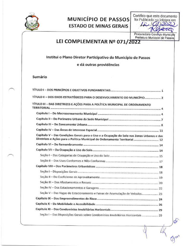 Lei Complementar 71 2022 10021539 | PDF