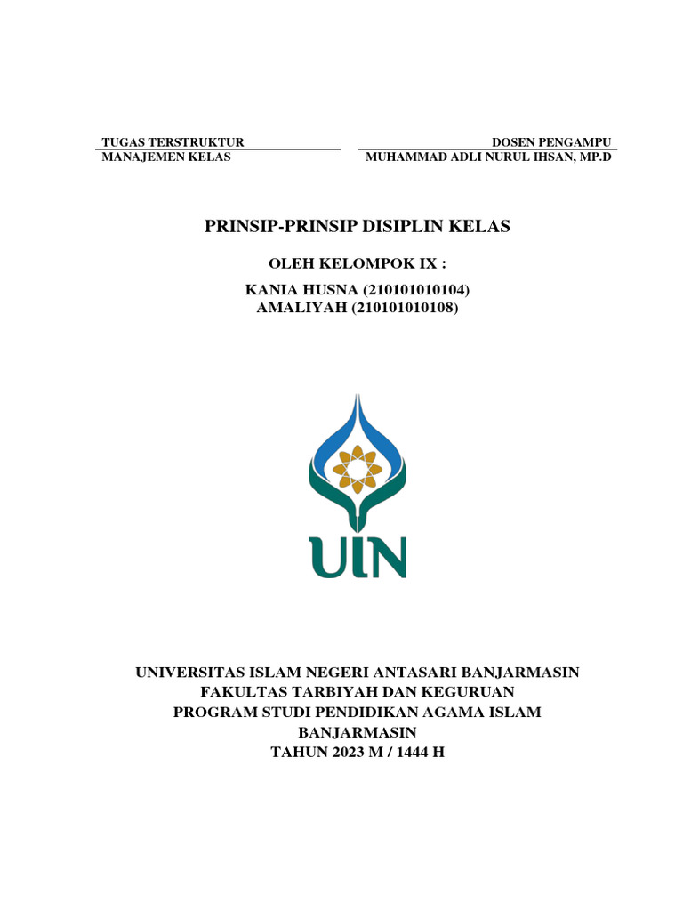 Kel.9 Manajemen Kelas Fixx | PDF